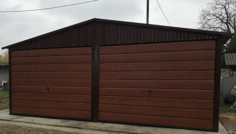 Garažas 6x6 m Stogas dvišlaitis - Profi-stahl
